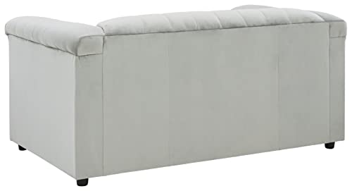 Signature Design by Ashley Josanna Classic Tufted Upholstered Loveseat, Gray