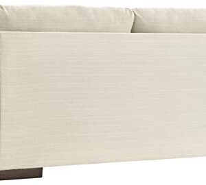 Signature Design by Ashley Maggie Contemporary Upholstered Loveseat with Accent Pillows, Off-White