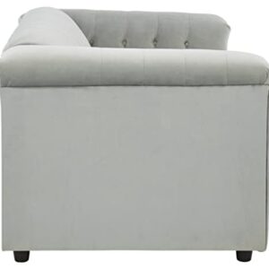 Signature Design by Ashley Josanna Classic Tufted Upholstered Loveseat, Gray