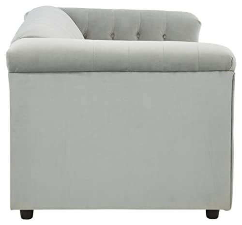 Signature Design by Ashley Josanna Classic Tufted Upholstered Loveseat, Gray