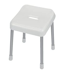 pearl metal hb-5932 bath stool, 13.8 inches (35 cm), white, made in japan, style pure