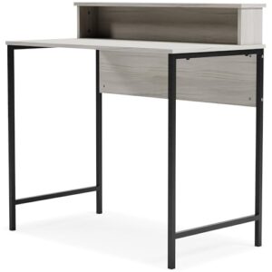 Signature Design by Ashley Bayflynn 36" Modern Home Office Desk With Hutch, White & Black