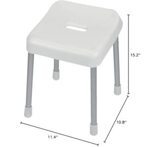 Pearl Metal HB-5932 Bath Stool, 13.8 inches (35 cm), White, Made in Japan, Style Pure