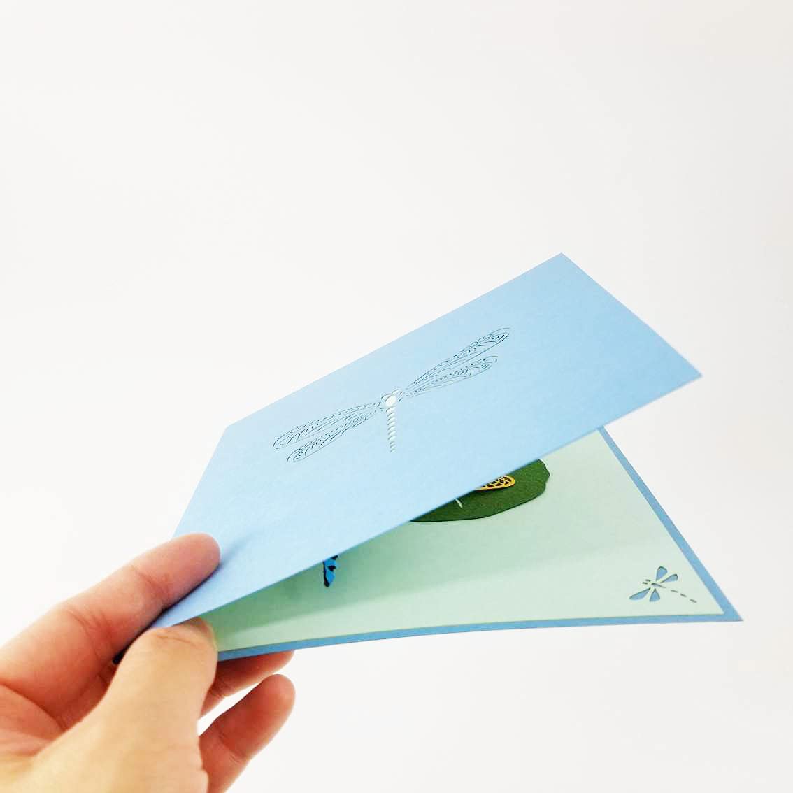 POP CARD EXPRESS Dragonfly 3D Pop Up Greeting Card - Happy Birthday Card, Just Because, Mother's Day, for son, daughter, kids, children (Dragonfly Pop Up Card)