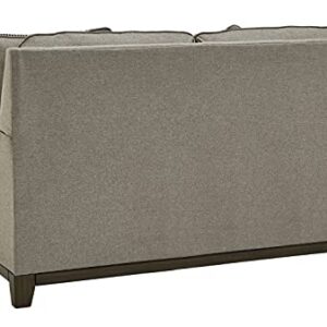 Signature Design by Ashley Kaywood Modern Loveseat with Accent Pillows, Gray