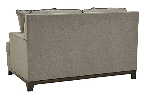 Signature Design by Ashley Kaywood Modern Loveseat with Accent Pillows, Gray