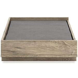 Signature Design by Ashley Oliah Modern Wooden Pet Bed, 36" W x 24" D x 7" H, Natural Beige