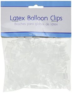 premium clear plastic latex balloon clips - 0.5" (144 ct) - quick & easy party decoration solution - effortless sealing for all events and celebrations