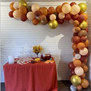 Fall boho Balloon Garland - Nude Tan Coffee Brown Gold Balloons Arch Kit for Autumn Nuetral Baby Bridal Shower Wedding Birthday Party Decorations