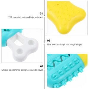 balacoo 1pc Chew Toys Dog Dental Toys Dog Leaking Food Toy Doggy Brushing Stick Squeaky Teeth Cleaning Toy Small Dog Toy Dog Food Feeder Pet Toys for Dogs Small Food Toys Pet Dog