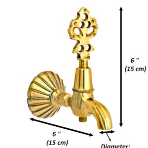 DLK Ottoman Faucet, Turkish Bath Tap - Turkish Hammam Tap , Ottoman Hammam Faucet - Decorative Bathroom Faucet Tap -Wall Mount Antique Brass Faucet - Fountain Faucet,Gold