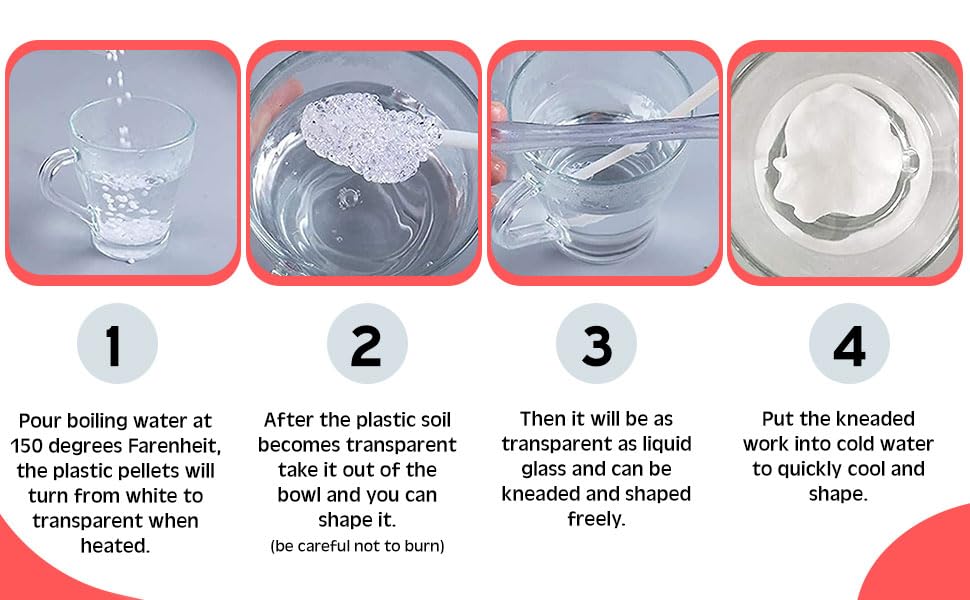 Thermoplastic Beads Pellets Mold-Able Pellets Polymorph 25 Grams for Teeth(Made in Spain)