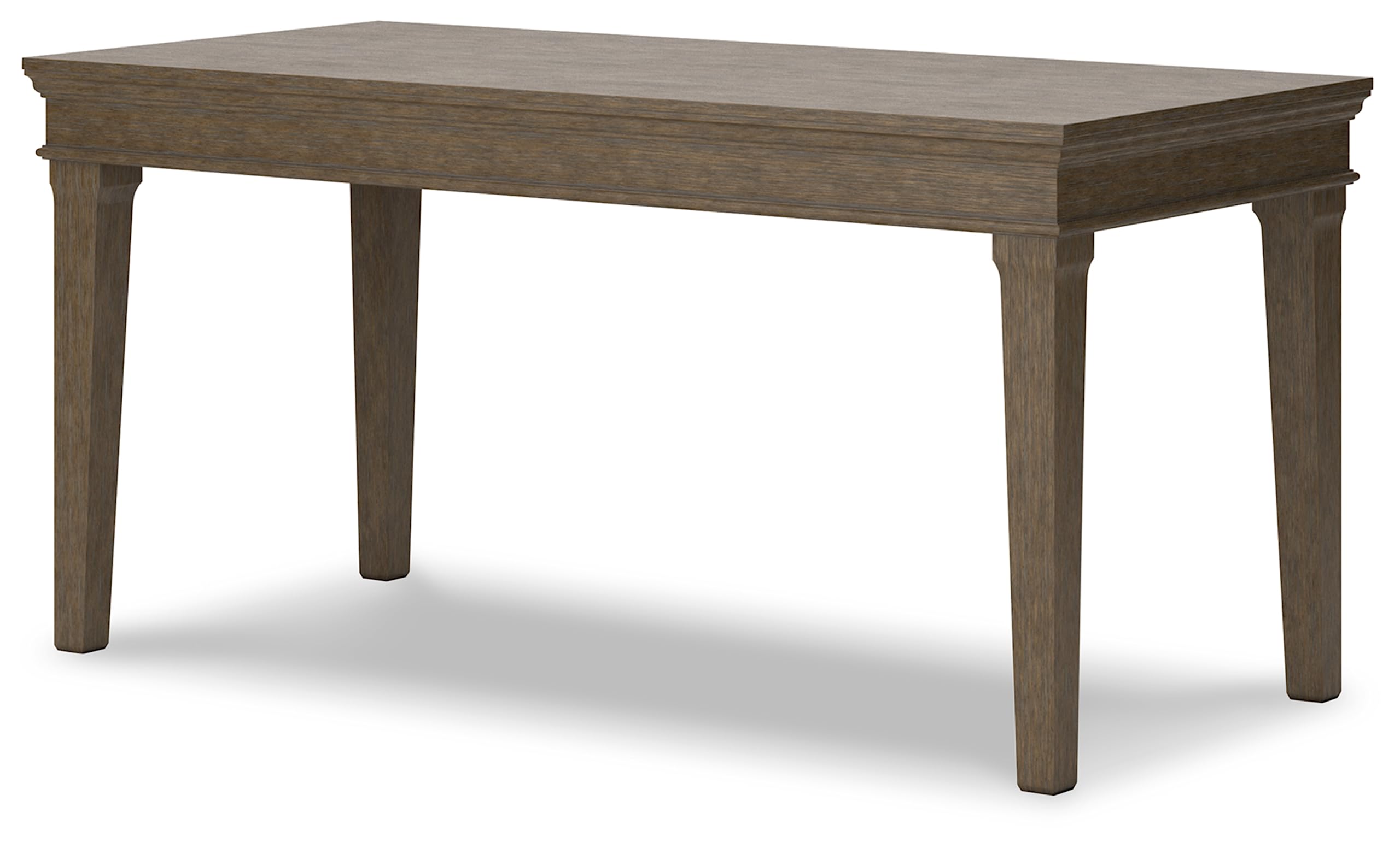 Ashley Furniture Signature Design by Ashley Janismore Traditional Home Office 63 inch Desk in Weathered Gray