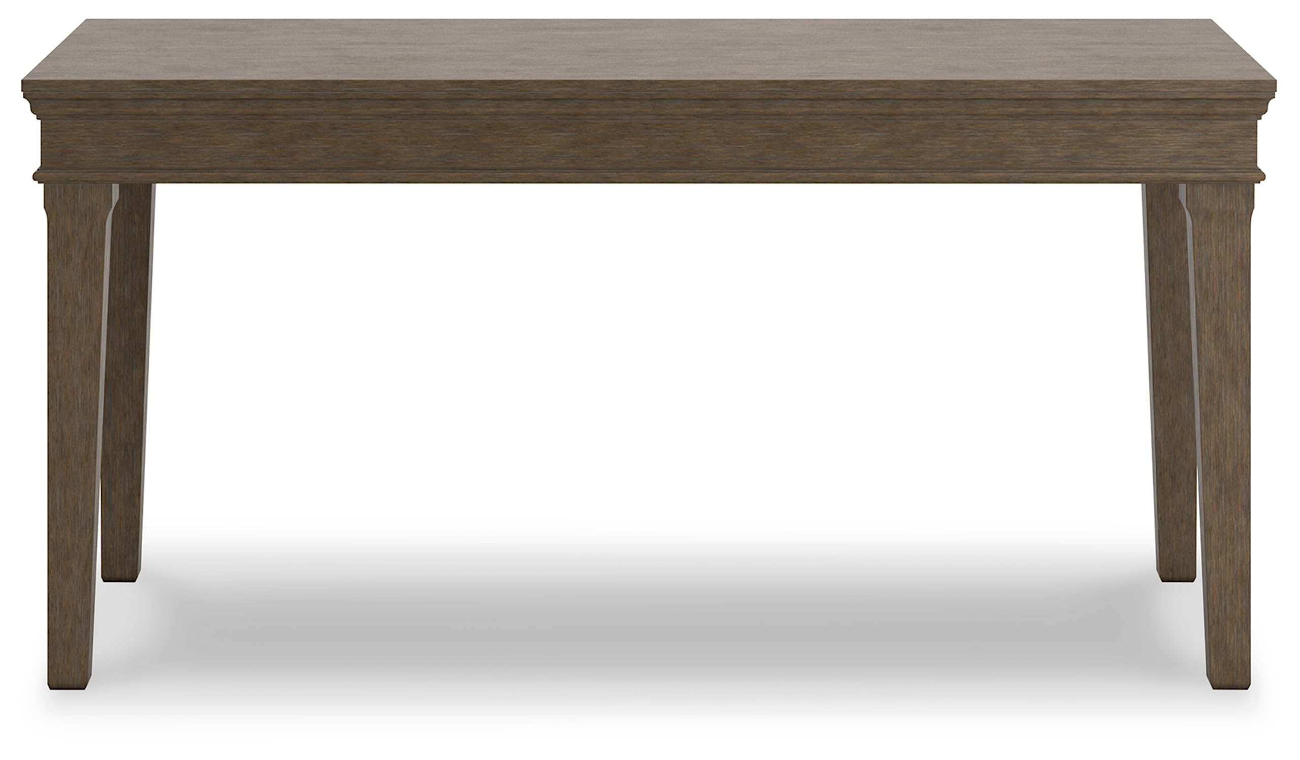 Ashley Furniture Signature Design by Ashley Janismore Traditional Home Office 63 inch Desk in Weathered Gray