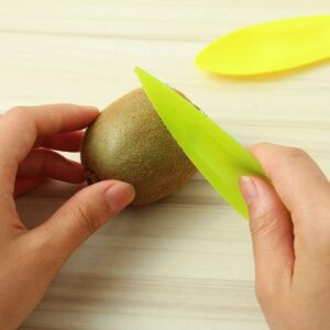 AKOAK 1 Set of 3-Piece Kiwi Spoon Knife Plastic Fruit Skinner Divider Multifunctional Household Kitchen Digging Scoop Device