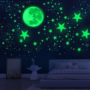 glow in the dark stars for ceiling,star decorations for bedroom,kids boys girls room decor,wall stickers for bedroom,play room,living room,wall decorations,baby room decor,best birthday gift