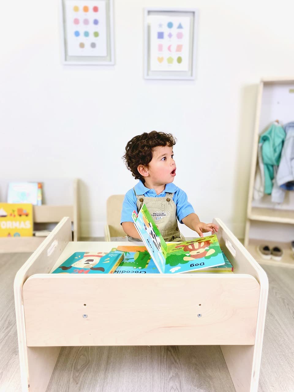 Montessori Table and Chair Set - Papaya Set