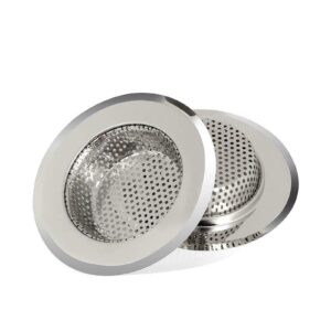 pjryc kitchen sink strainer stainless steel flume filter mesh trap bathtub wash basin sundries drain hole strainer kitchen gadget (color : 2, size : one size)