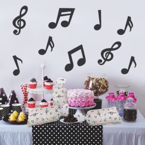 42 Pcs Music Notes Cutouts Musical Party Decorations Music Notes Silhouette for Music Theme Birthday Party Supplies Baby Shower School Bulletin Board Craft Home Wall Decor