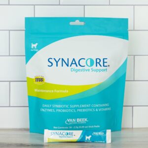 Van Beek Natural Science Synacore Canine - All Natural Formula to Provide Immune Support for Dogs & Help Maintain Digestive Health - Probiotics and Vitamins for Dogs - Pet Products - (30 Count)