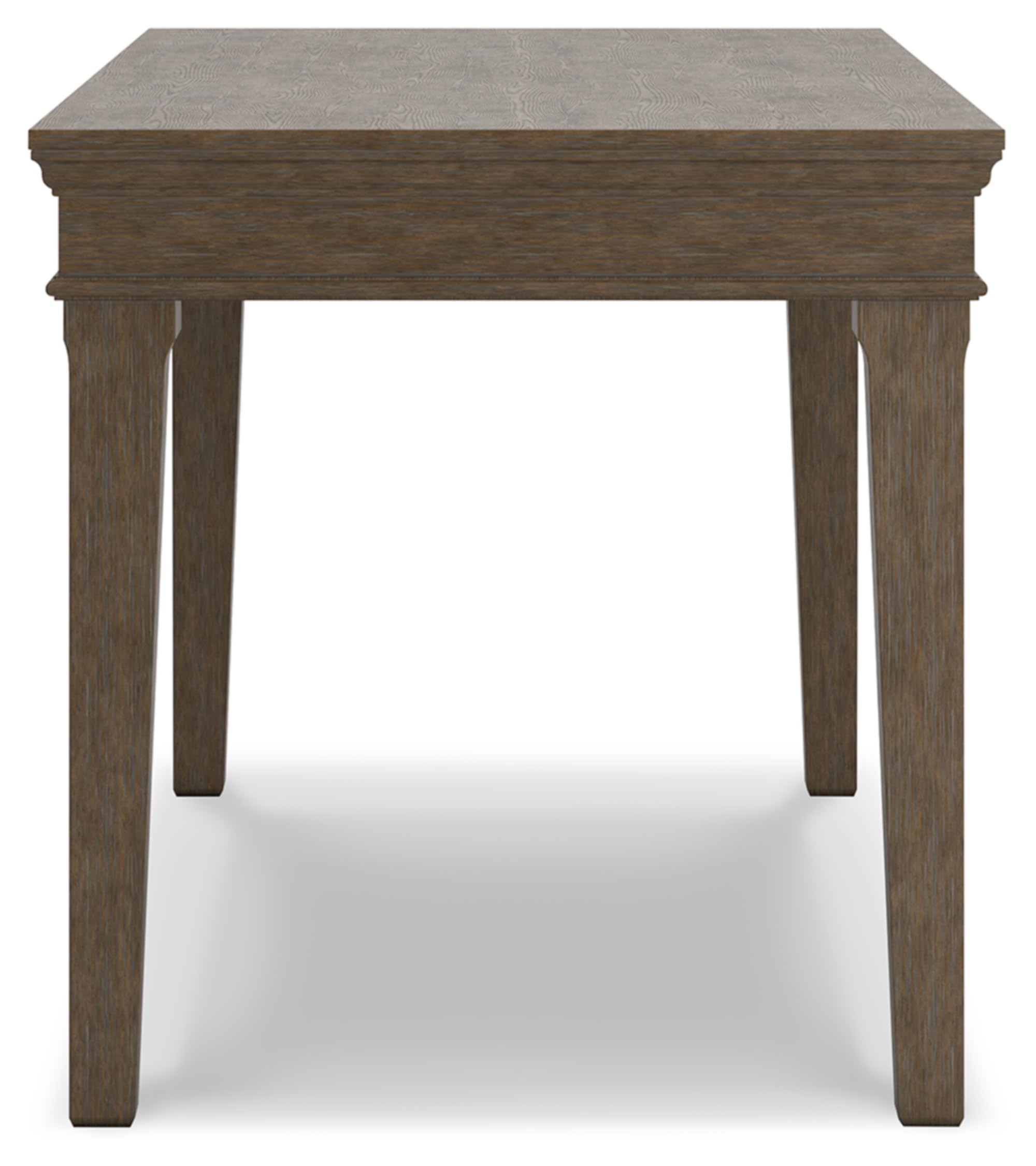 Ashley Furniture Signature Design by Ashley Janismore Traditional Home Office 63 inch Desk in Weathered Gray