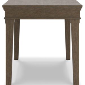 Ashley Furniture Signature Design by Ashley Janismore Traditional Home Office 63 inch Desk in Weathered Gray