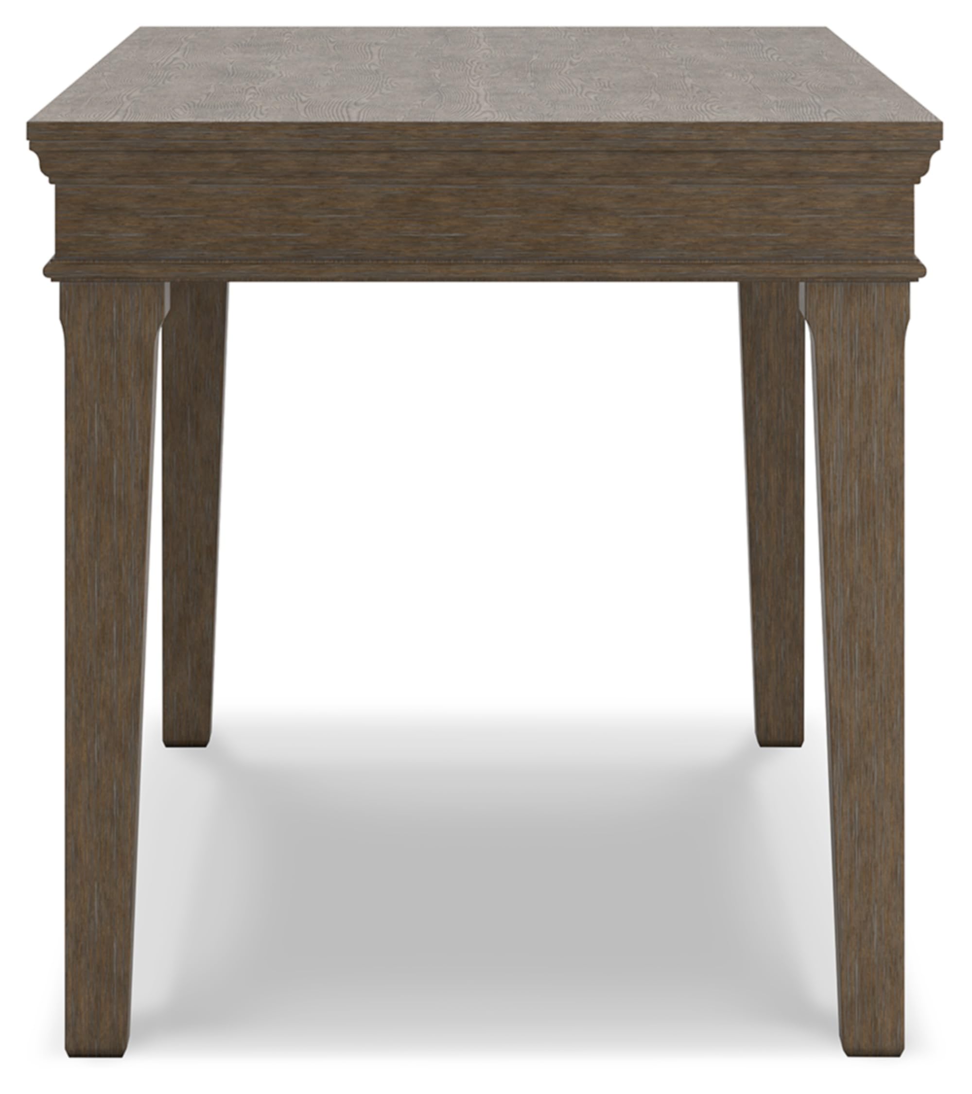 Ashley Furniture Signature Design by Ashley Janismore Traditional Home Office 63 inch Desk in Weathered Gray