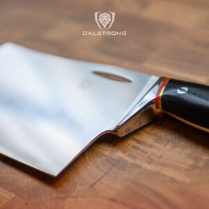 Dalstrong Meat Cleaver Knife - 7 inch - Centurion Series - Swedish 14C28N High Carbon Stainless Steel - G10 Handle - Razor Sharp Giftable Meat Cutting Knife - w/Sheath