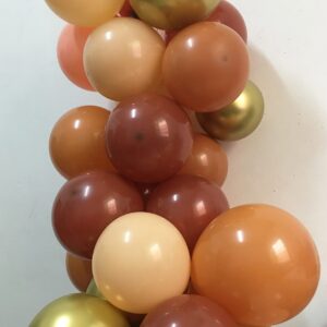 Fall boho Balloon Garland - Nude Tan Coffee Brown Gold Balloons Arch Kit for Autumn Nuetral Baby Bridal Shower Wedding Birthday Party Decorations