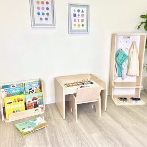 Montessori Table and Chair Set - Papaya Set