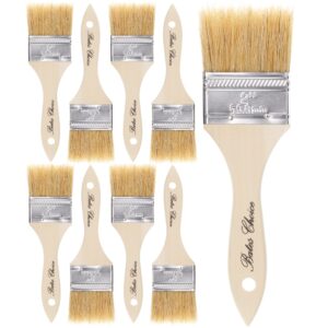 bates- chip paint brushes, 2 inch, 9 pack, chip brush, brushes for painting, paint brushes, 2 inch paint brush, stain brushes for wood, natural bristle paint brush, chip paint brushes for paint