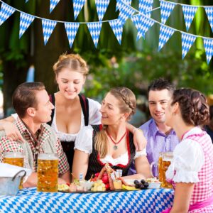 TUPARKA Oktoberfest Tablecloth 3 Packs 54''x108'' Oktoberfest Flag Patterned Table Cover for Oktoberfest Octoberfest German Party Decorations Oktoberfest Decor