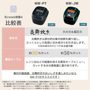 Zojirushi NW-PT10-BZ Rice Cooker, Pressure Induction Cooking Jar 100V Only Japanese Only Shipped from Japan (1L Black (NW-PT10-BZ))