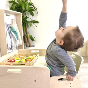 Montessori Table and Chair Set - Papaya Set