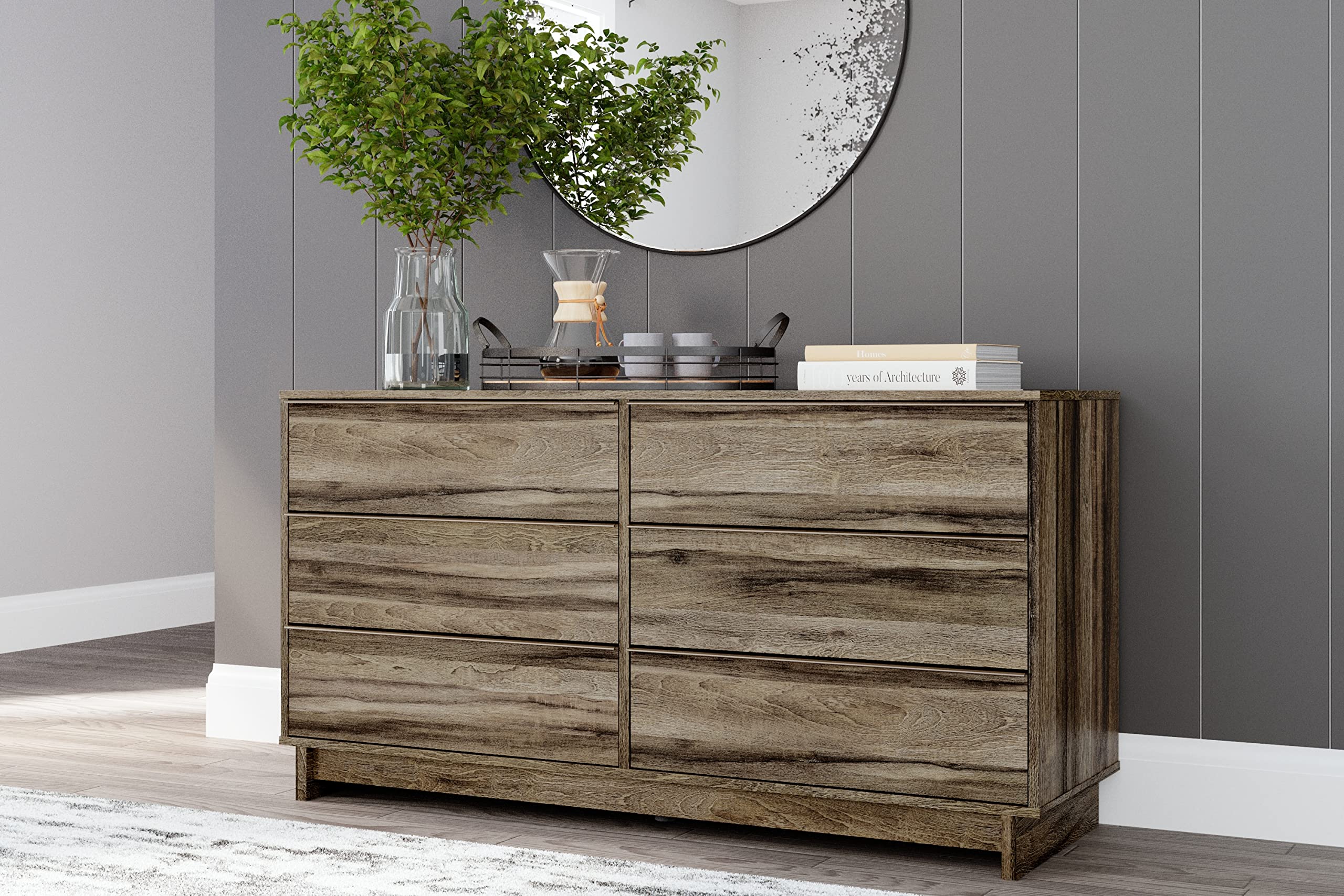 Signature Design by Ashley Shallifer Contemporary Dresser, Brown