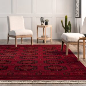 nuLOOM Diandra Traditional Motif Area Rug, 4x6, Red