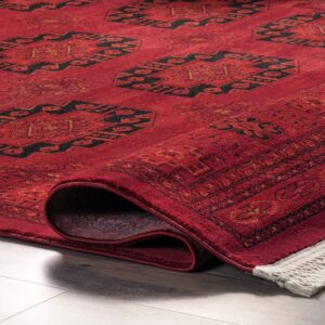 nuLOOM Diandra Traditional Motif Area Rug, 4x6, Red