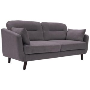 allora loveseat in dark gray