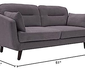 Allora Loveseat in Dark Gray