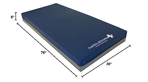 MedMattress Care Waterproof Hypoallergenic Foam Mattress - CertiPUR-US Certified (36" x 80" x 6")