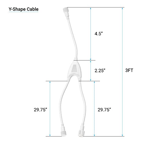 LEDMyplace 32W 5ft LED Freezer/Cooler Tubes T8 V-Shape, 4200 Lumens, 5000k Daylight White, 180° Beam Angle, 100-277V, Tube Lights for Supermarkets Freezer, Grocery Stores, Commercial Freezer Lights