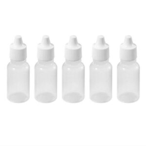 5pcs white plastic empty squeezable eye liquid dropper bottles 10 ml superiorâ€‚quality and creative fashion book