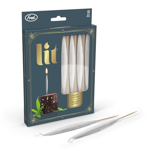 Genuine Fred, LIT! Party Candles - Set of 8