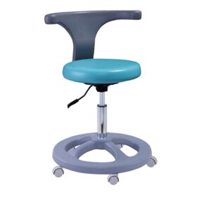 dentist's mobile chair nurse's stools w/backrest pu leather and medical wheels adjustable height standard dental mobile chair for dentist and office