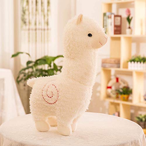 XIAOHONG 18" Llama Body Pillow, Giant Alpaca Plush Long Body Pillow, Llama Stuffed Animal Large Llamacorn Alpaca Doll Plushie Hug Pillow, Cuddly Alpaca Long Pillow Christmas Birthday Gift