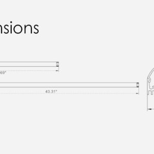 WareLight LED Magnetic Strip Retrofit Kit for Linear Ceiling Fixtures - 60 Watt, 5000K Lighting, 4 Foot, 4 Strips