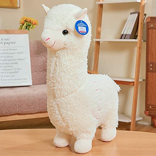 XIAOHONG 18" Llama Body Pillow, Giant Alpaca Plush Long Body Pillow, Llama Stuffed Animal Large Llamacorn Alpaca Doll Plushie Hug Pillow, Cuddly Alpaca Long Pillow Christmas Birthday Gift