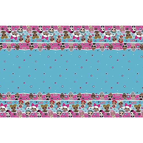 Multicolor LOL Surprise Rectangular Plastic Table Cover - 54"x84" (1 Count) | Durable & Easy-to-Clean, Perfect for Kids Birthday Parties & Special Occasions