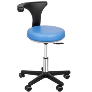 medical dental stool dentist chair with 360 degree rotation armrest pu leather assistant stool chair height adjustable