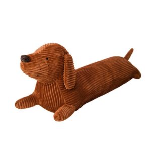 kowaka dachshund dog plush hug pillow soft durable stuffed throw cushion dachshund animals hug pillow for sofa chair home decoration gifts for kids (19.6inches)